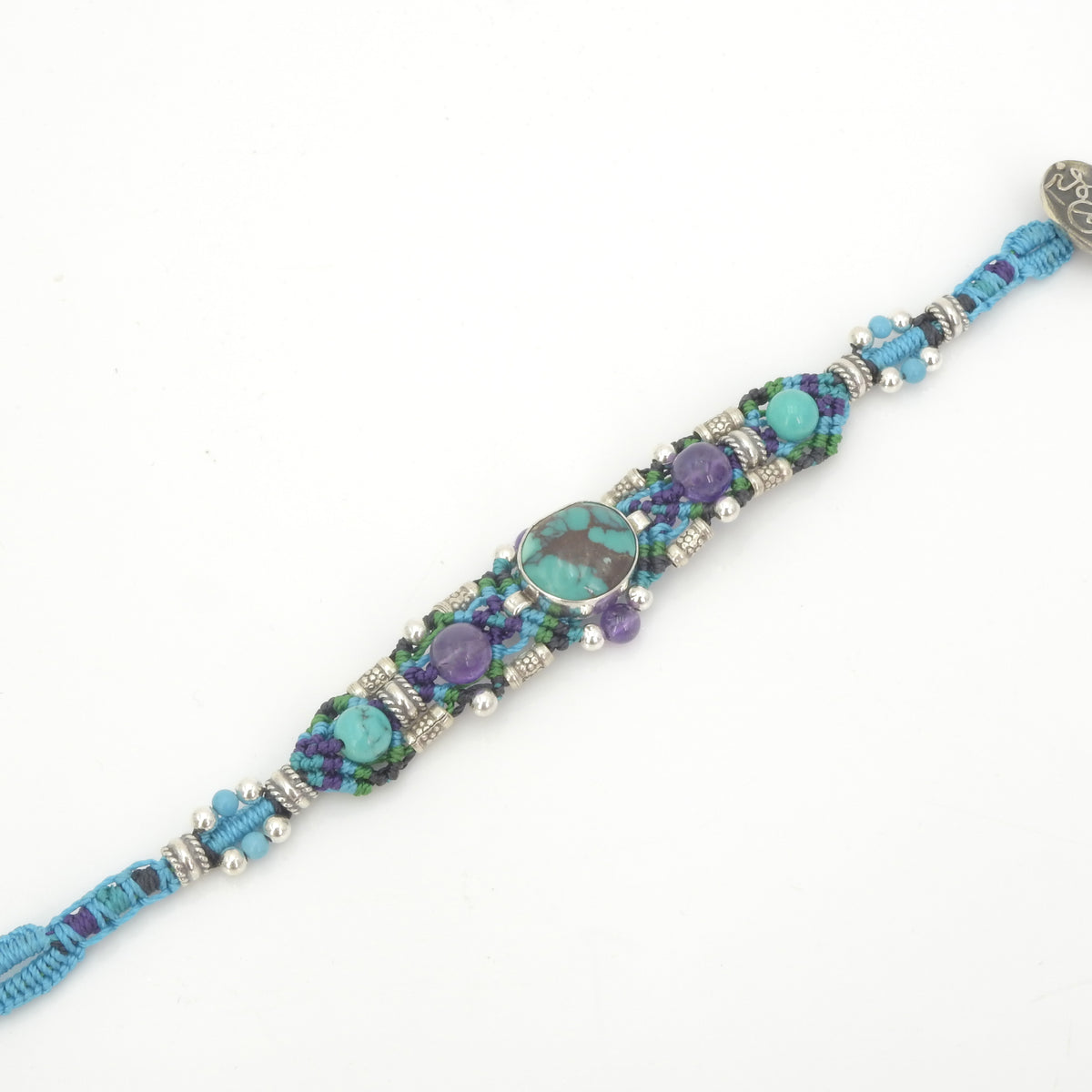Sterling Silver Isha Elafi Nomadic Knotwork Turquoise & Amethyst ...